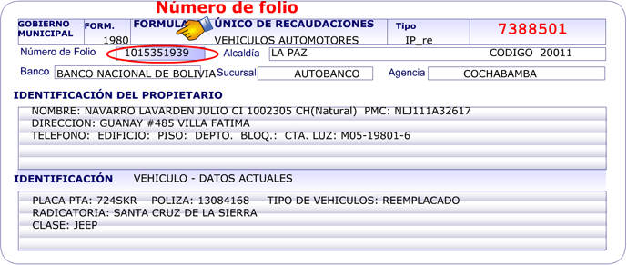 RUAT - REGISTRO UNICO PARA LA ADMINISTRACION TRIBUTARIA MUNICIPAL