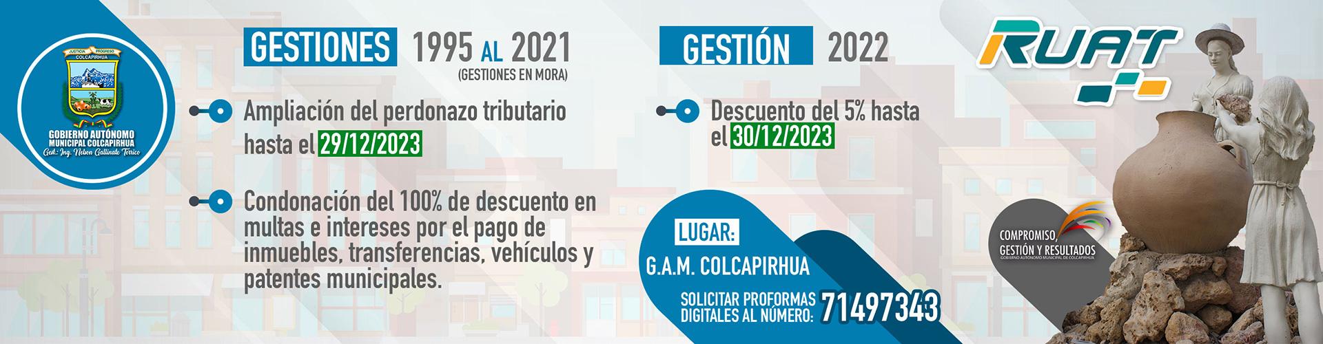 RUAT - REGISTRO UNICO PARA LA ADMINISTRACION TRIBUTARIA MUNICIPAL